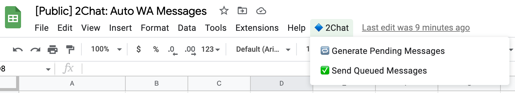 Cómo enviar mensajes de WhatsApp desde Google Sheets